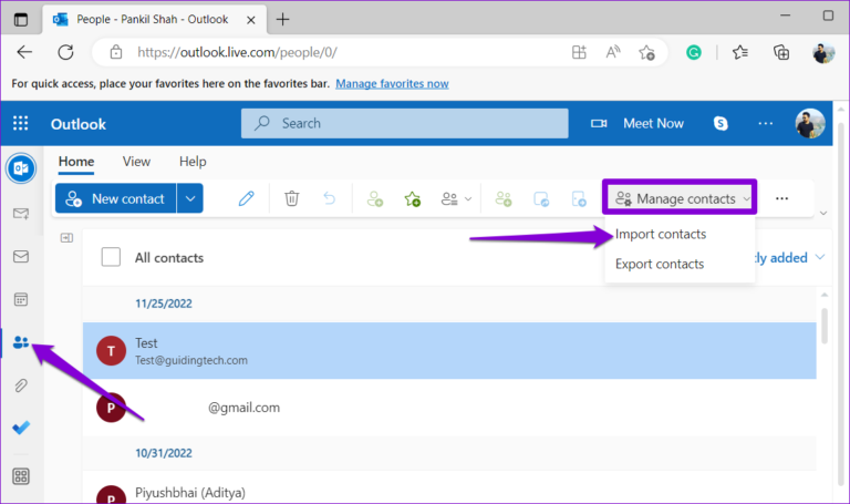 3 Ways to Add a Contact in Microsoft Outlook - Guiding Tech
