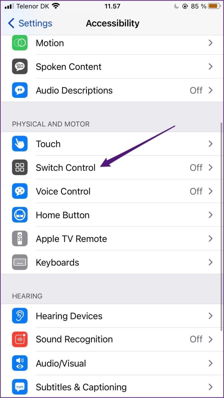 What Is iPhone Switch Control and How to Use It - Guiding Tech