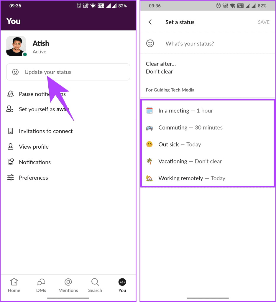 How to Keep Slack Status Active All the Time - Guiding Tech