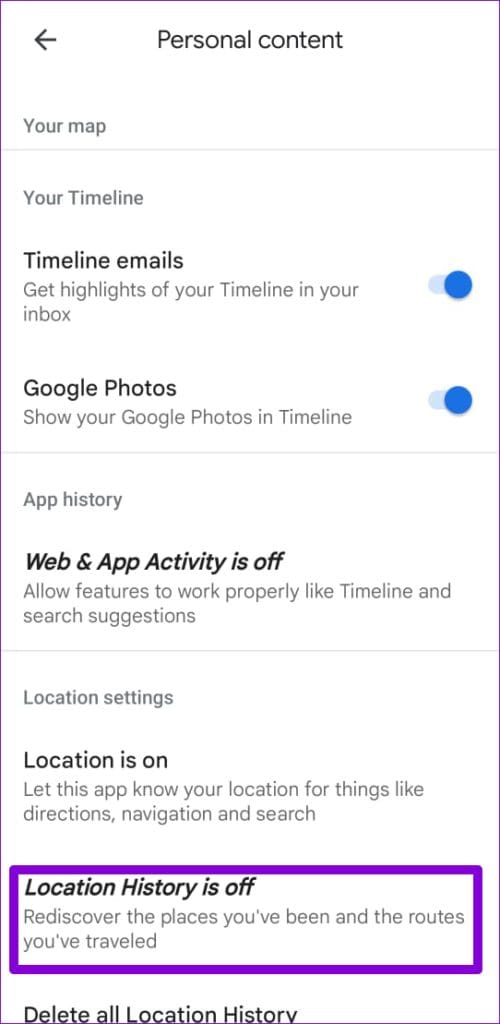 5 Fixes for Google Maps Timeline Not Working on Android and iPhone ...