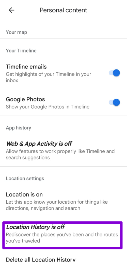 Top 7 Fixes for Google Maps Timeline Not Working on Android and iPhone ...