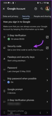 How to Use Google Security Code to Sign in to Google