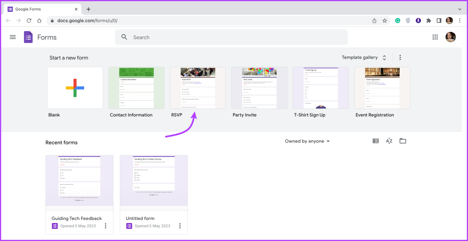 How to Create an RSVP Form Using Google Forms - Guiding Tech