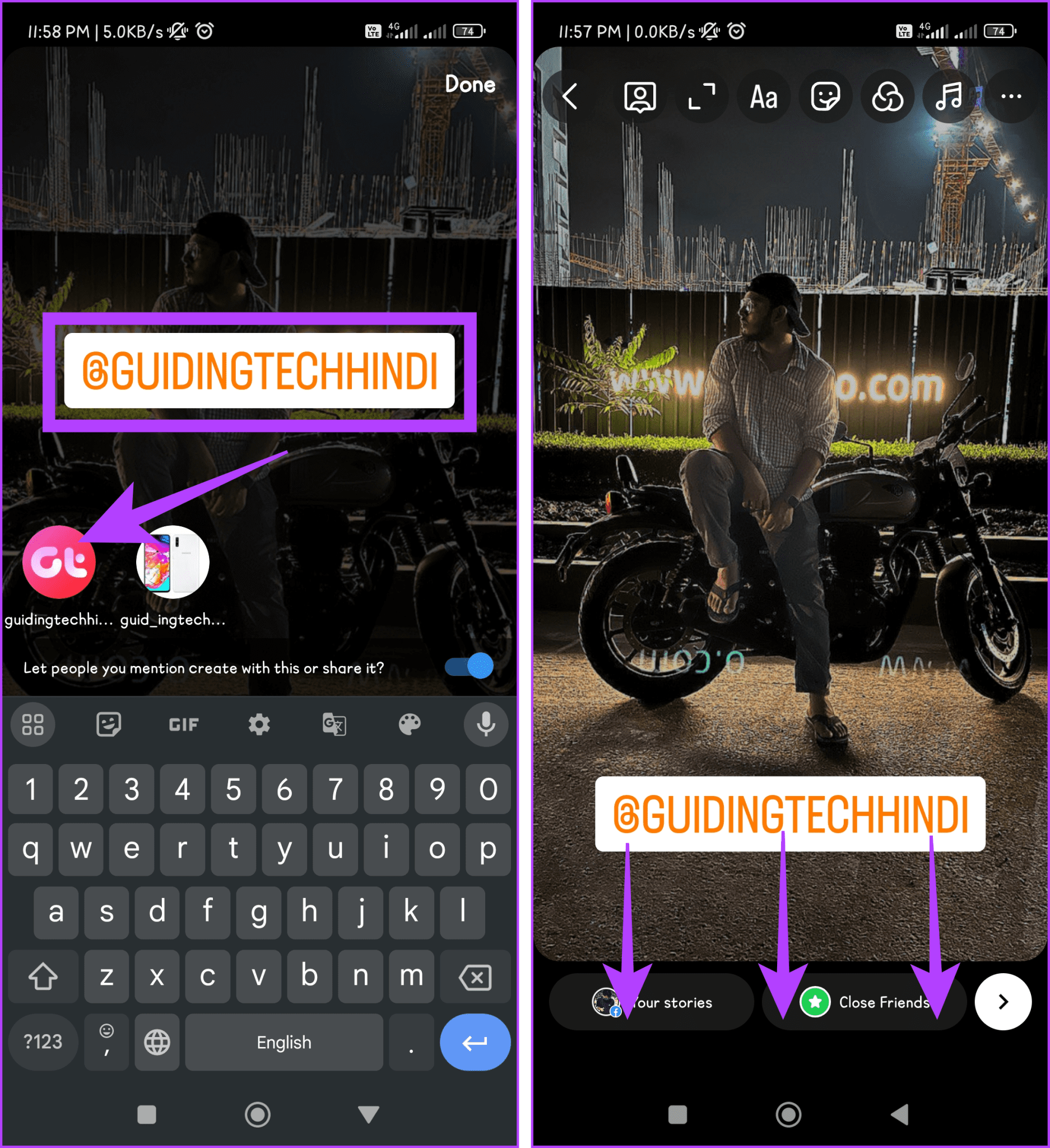 How to Tag/Mention on Instagram Story Without Showing It - Guiding Tech