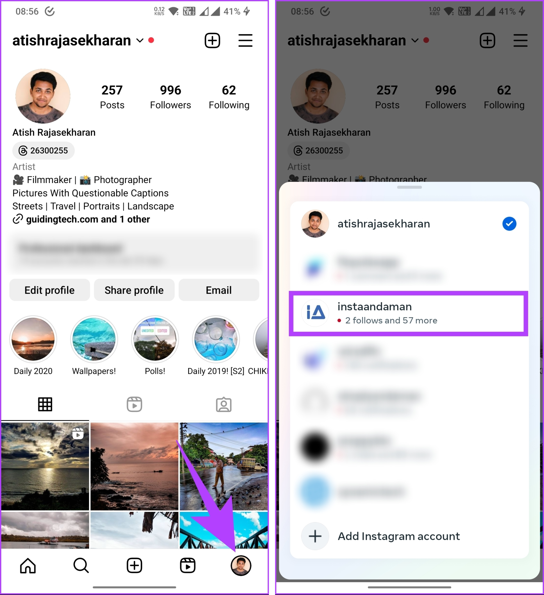 2 Easy Ways to Merge Instagram Accounts - Guiding Tech