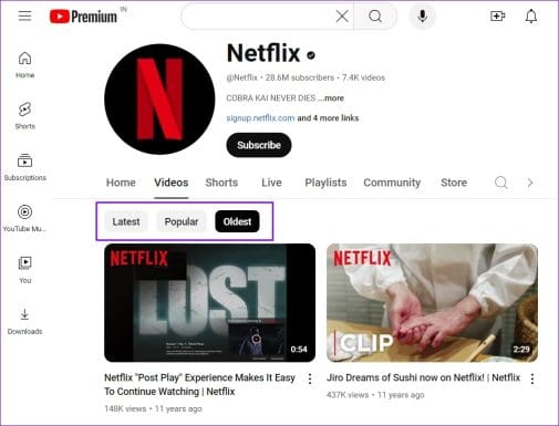 How to Sort and Play YouTube Videos From Oldest to Newest - How to Sort ...