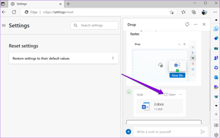 How to Use Microsoft Edge Drop Feature to Share Files Between Devices ...