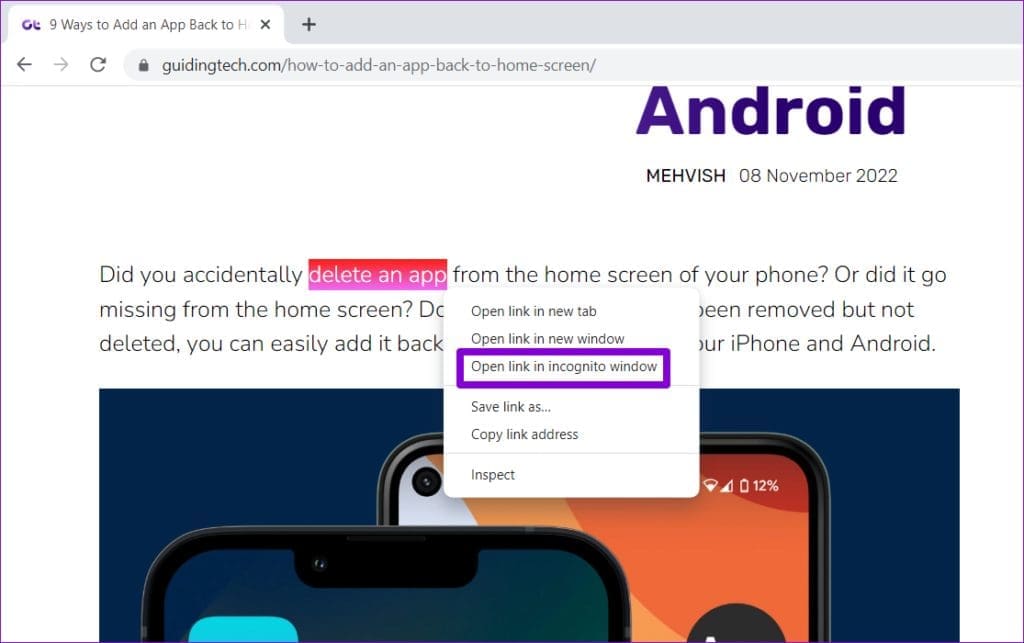 Top 6 Ways to Fix Links Not Opening in Google Chrome - Guiding Tech