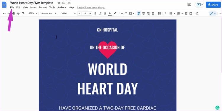2 Ways to Convert Google Docs Document to JPEG - Guiding Tech