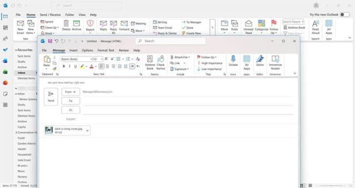 Outlook Freezes When Attaching Files - Guiding Tech