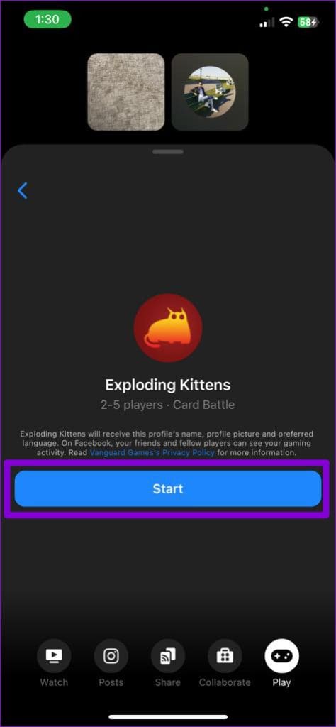 How to Play Games During Messenger Video Calls - Guiding Tech