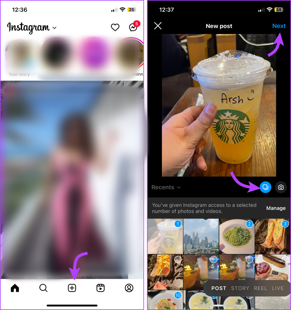 How to Combine Landscape and Portrait Images in Instagram Albums
