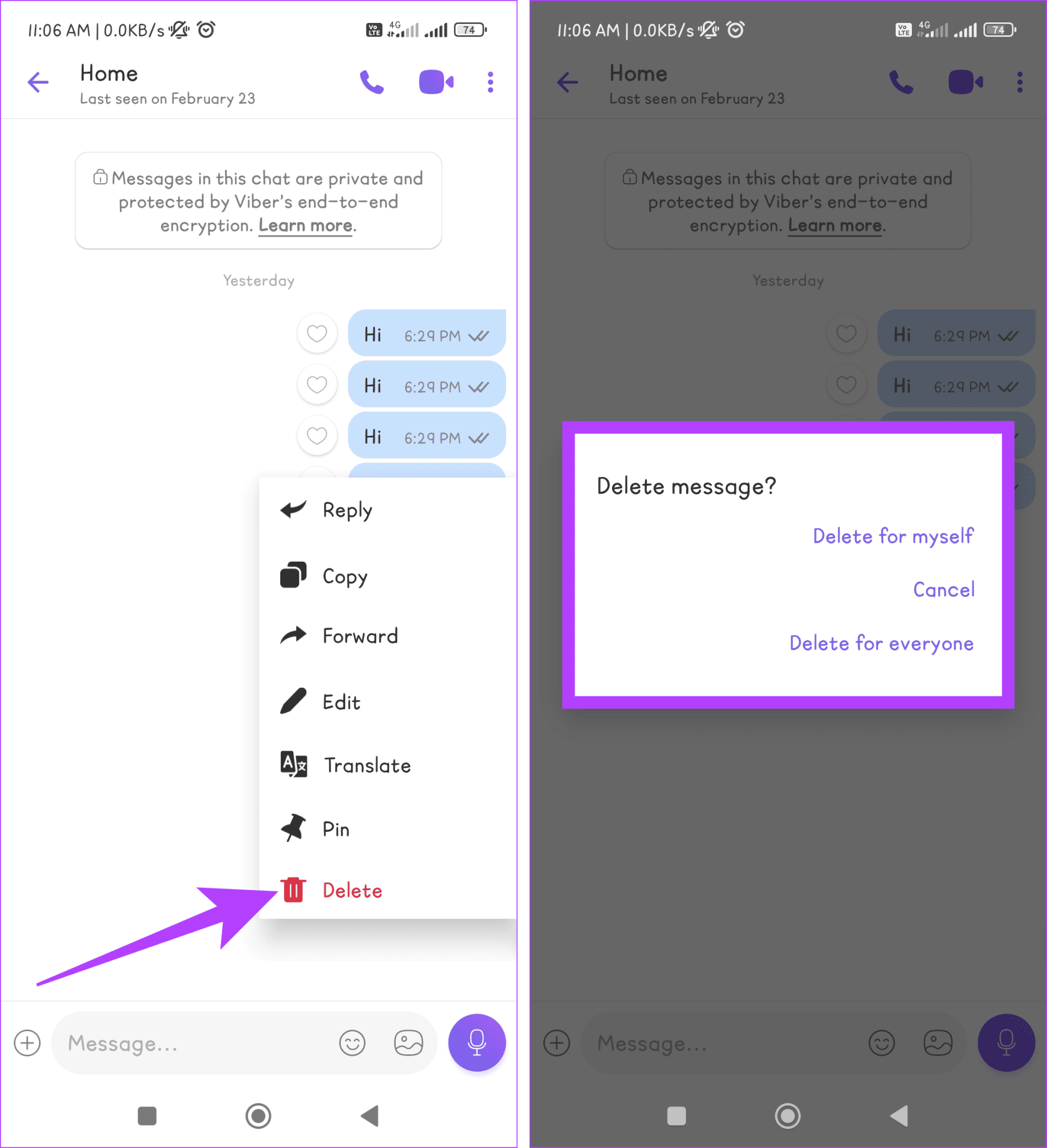 How to Delete Messages in Viber - Guiding Tech
