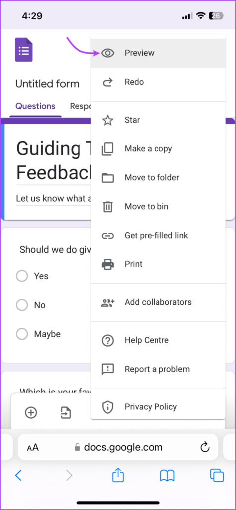 How to Create Google Forms on Mobile: A Beginner's Guide - Guiding Tech