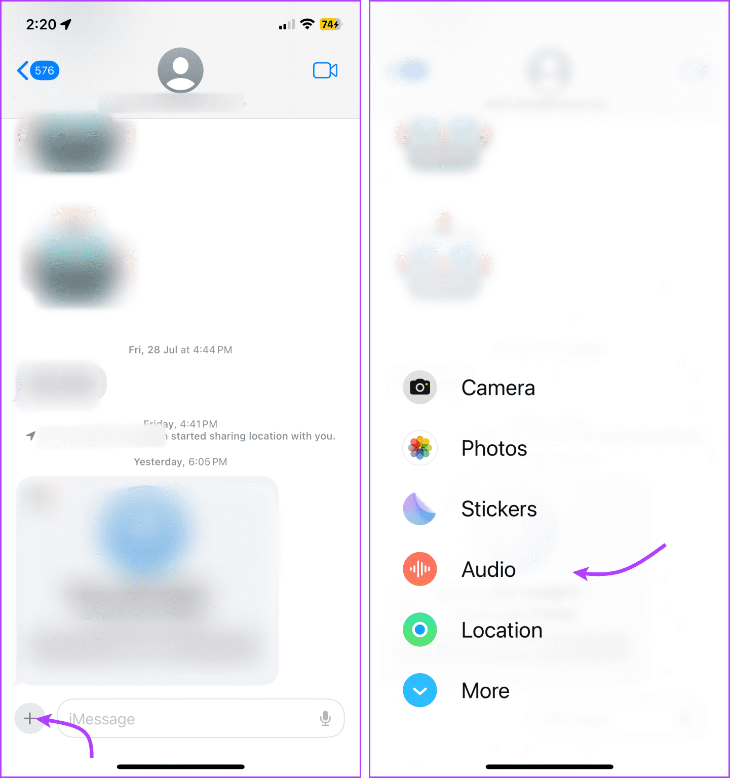 How to Send a Voice Message on iPhone (via iMessage) - Guiding Tech