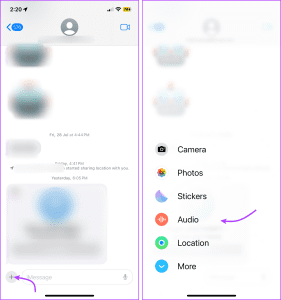 How to Send a Voice Message on iPhone (via iMessage) - Guiding Tech