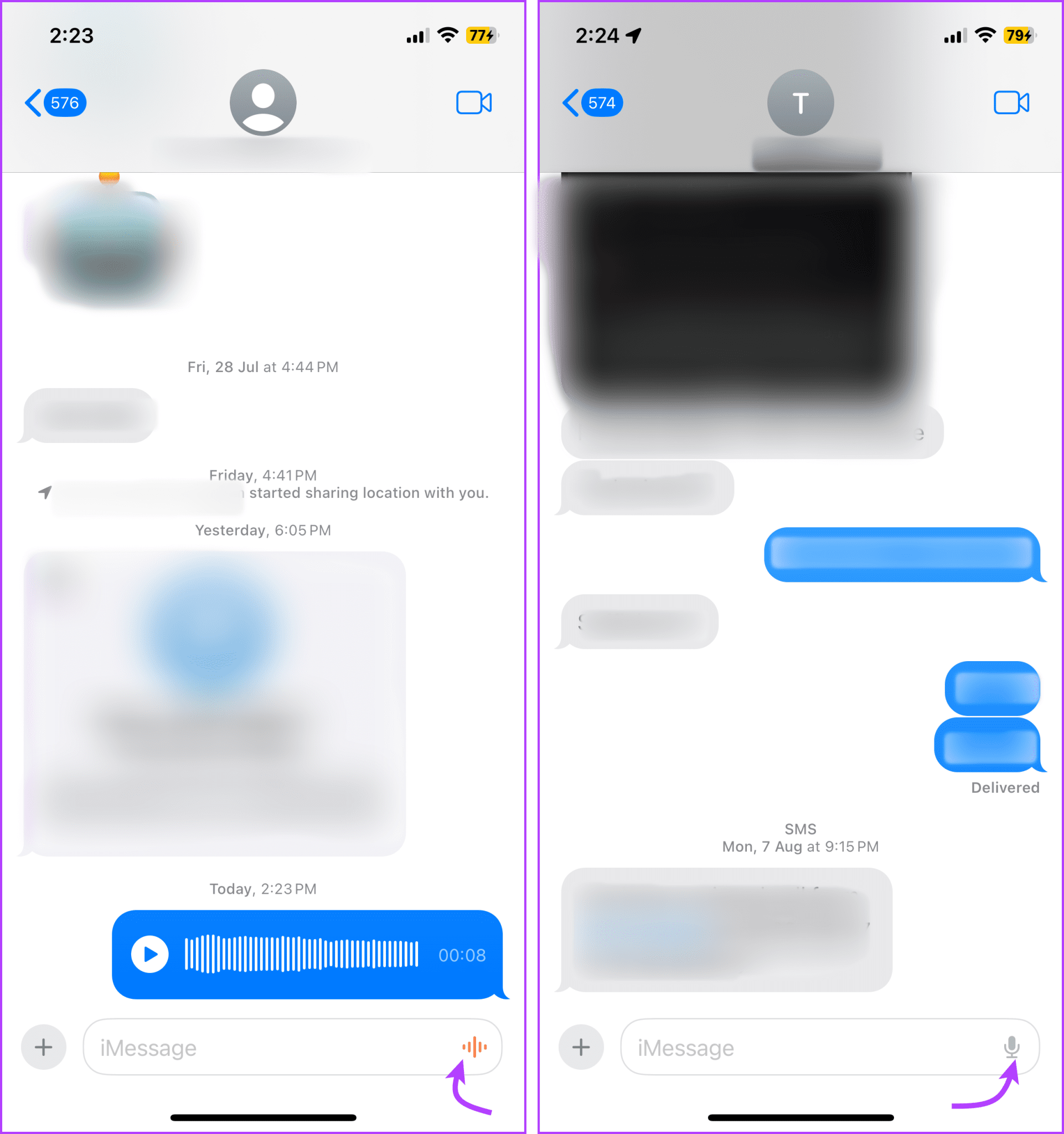 How to Send a Voice Message on iPhone (via iMessage) - Guiding Tech