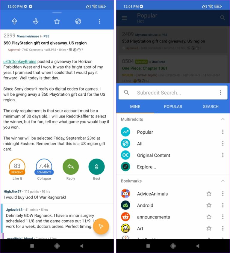 5 Best Free Reddit Apps For Android That Still Work in 2023 - Guiding Tech