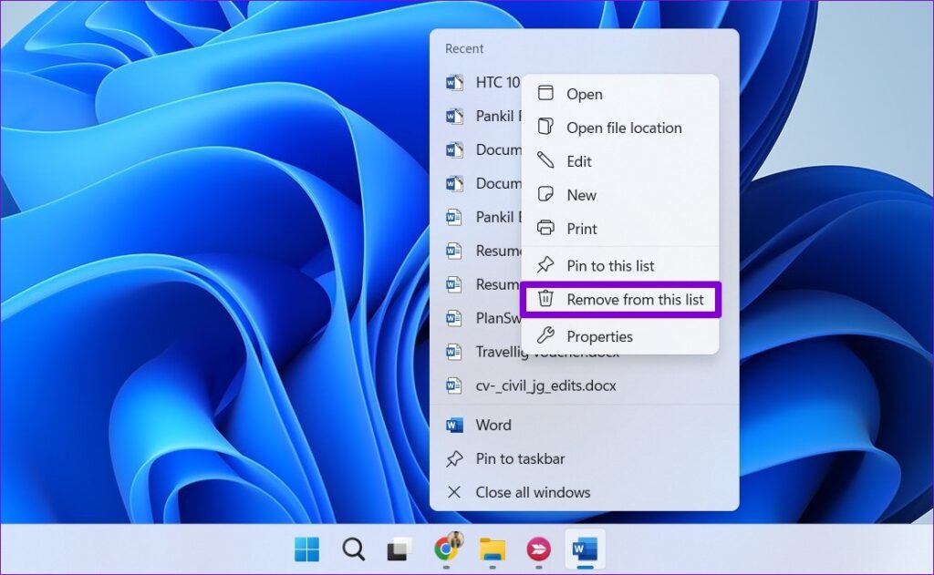 How to Clear or Disable Recently Used Documents List in Microsoft Word ...