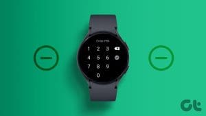 How to Remove Security PIN from Samsung Galaxy Watch - Guiding Tech