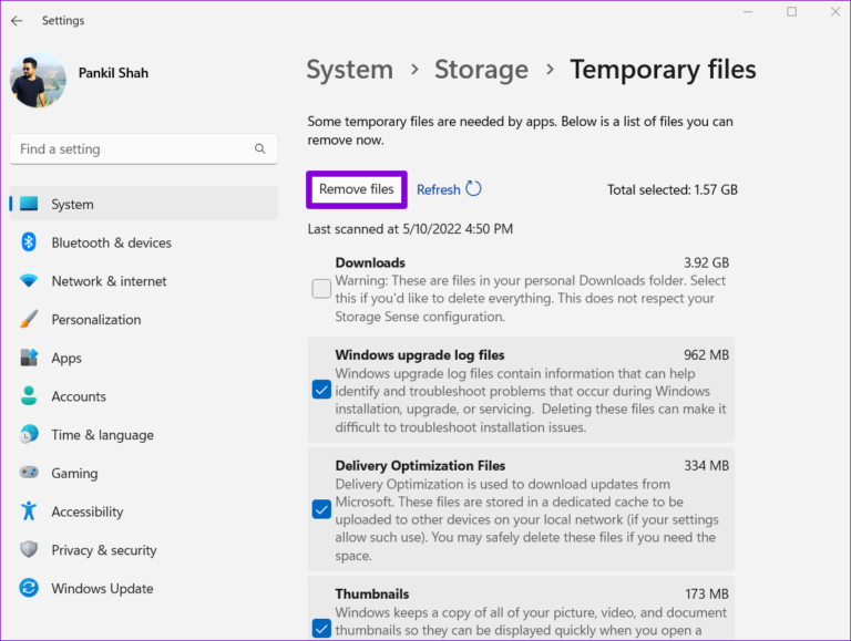 5 Ways to Delete Temporary Files on Windows 11 - Guiding Tech