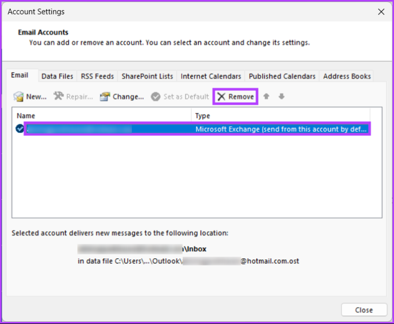How to Remove an Email Account From Outlook - Guiding Tech