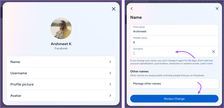 How to Change or Remove Your Last Name on Facebook - Guiding Tech