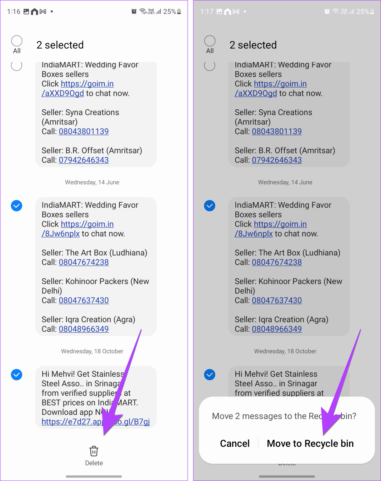 How to Delete Multiple or All Text Messages on Android - Guiding Tech