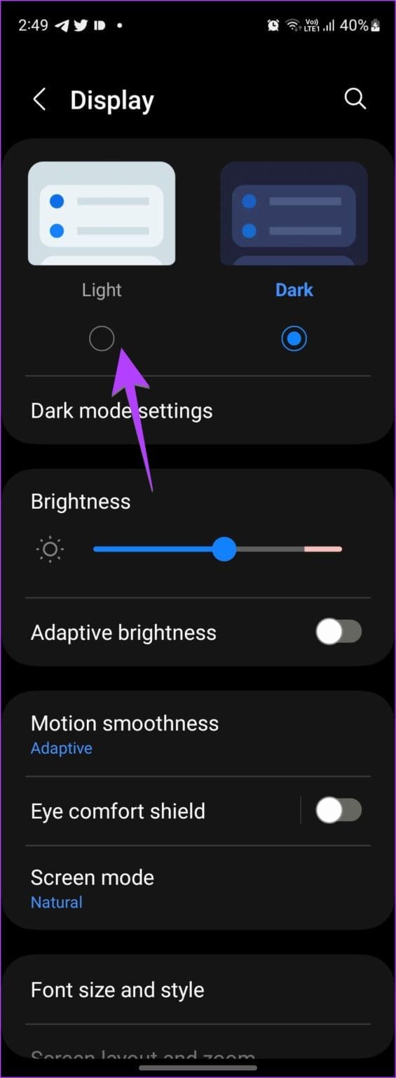 How to Turn On or Off Dark Mode on Samsung Galaxy Phones - Guiding Tech