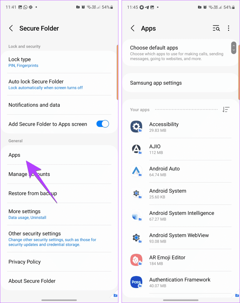 How to Add or Remove Apps From Secure Folder on Samsung Phones ...