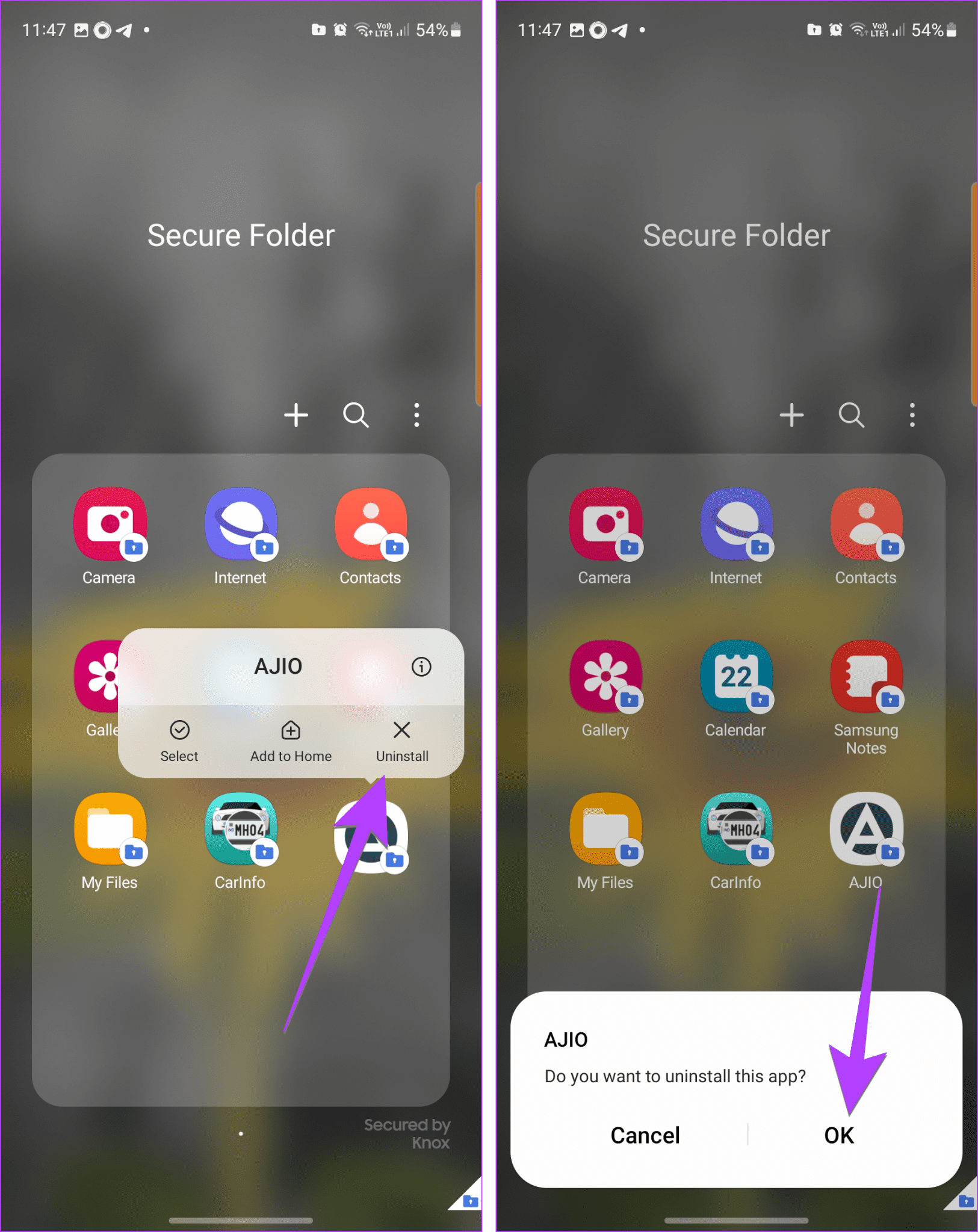 How to Add or Remove Apps From Secure Folder on Samsung Phones ...