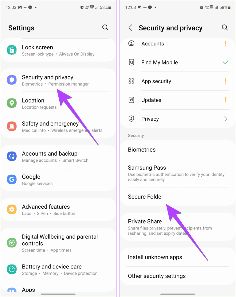 5 Ways to Unlock Secure Folder in Samsung Without Password - Guiding Tech