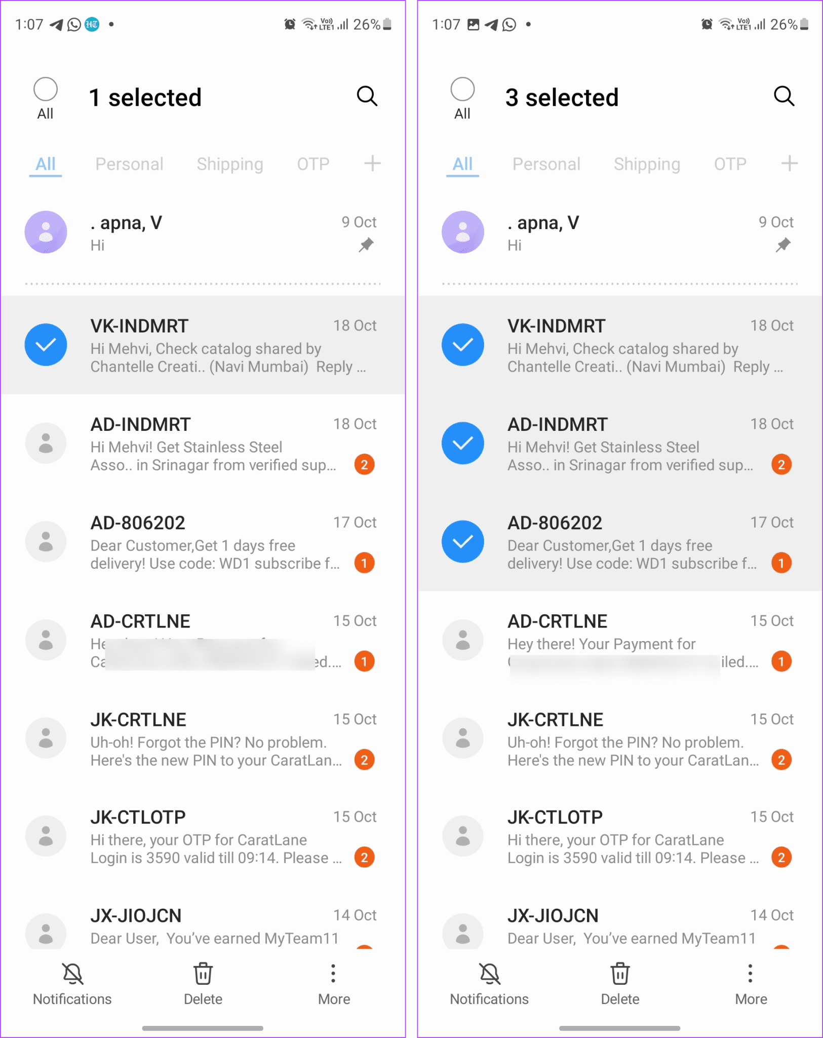 How to Delete Multiple or All Text Messages on Android - Guiding Tech