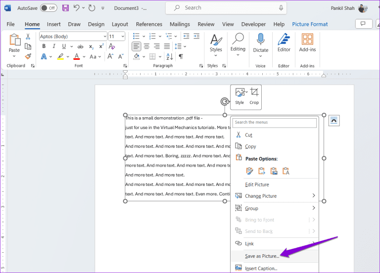 How to Save a Word Document as an Image - Guiding Tech