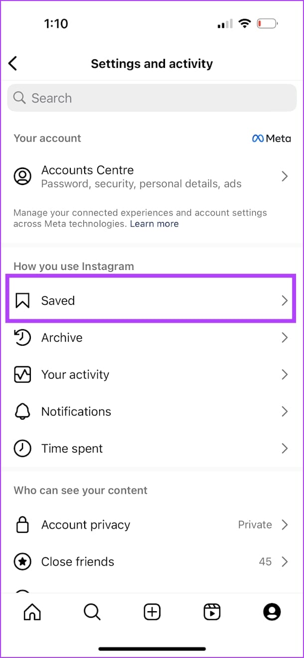 How to Find Instagram Reels That You Saved or Liked - Guiding Tech