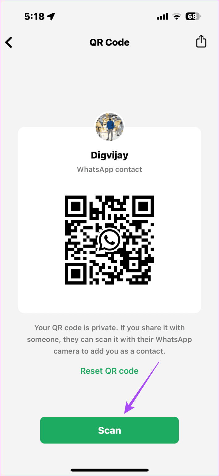 How to Use WhatsApp QR Codes to Add Contacts - Guiding Tech