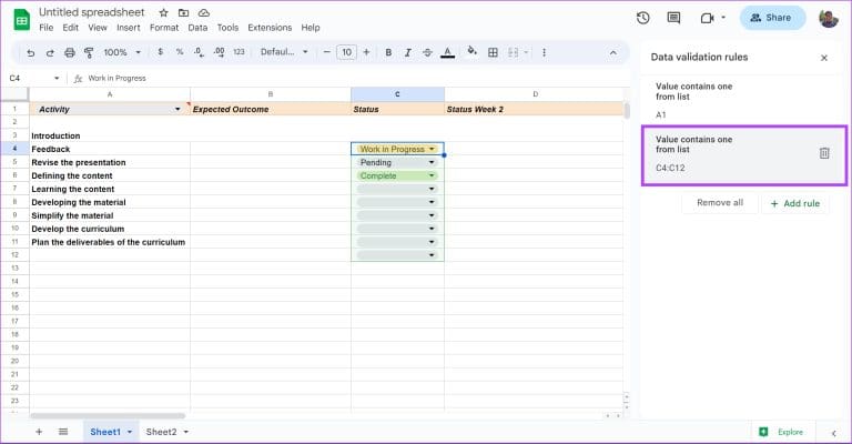 How to Create, Edit, and Delete Dropdown Lists in Google Sheets