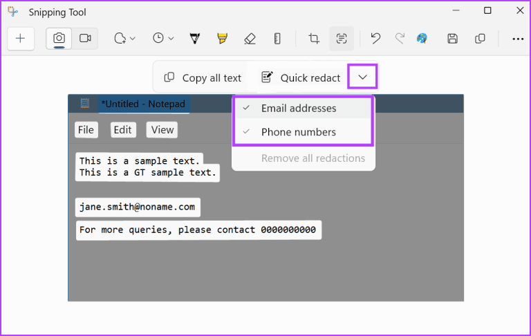 How to Use Snipping Tool Text Actions in Windows 11 - Guiding Tech