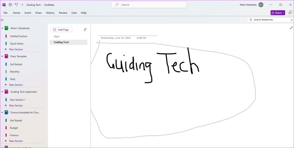 How to Use Handwriting Recognition in Microsoft OneNote