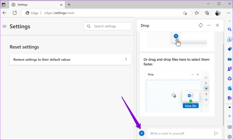 How to Use Microsoft Edge Drop Feature to Share Files Between Devices ...