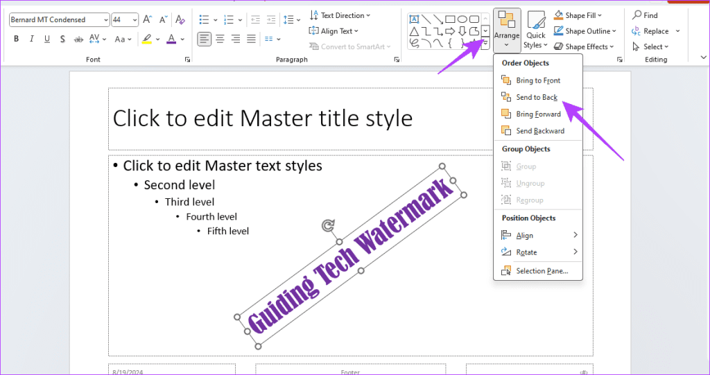 How to Create and Add Watermark in PowerPoint Slides - Guiding Tech