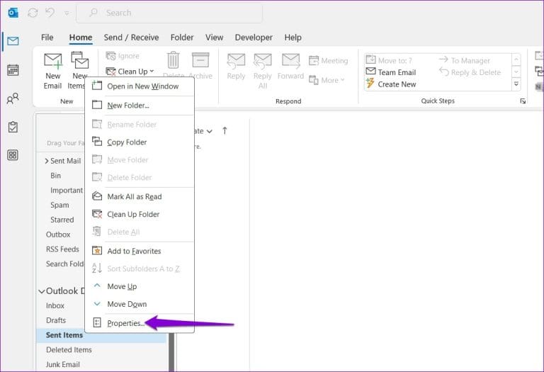 6 Fixes for Sent Items Not Showing in Microsoft Outlook for Windows ...