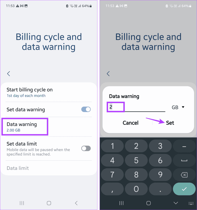 How to Set Up Data Limit on Samsung Galaxy Phones - Guiding Tech