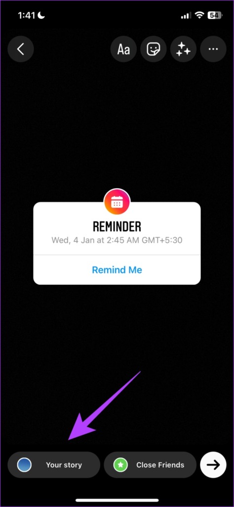How to Add Reminders for Instagram Posts and Stories on Mobile App ...