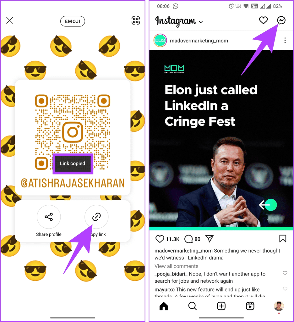 How to Share Your Instagram Profile Link - Guiding Tech
