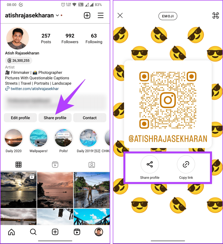 How to Share Your Instagram Profile Link - Guiding Tech