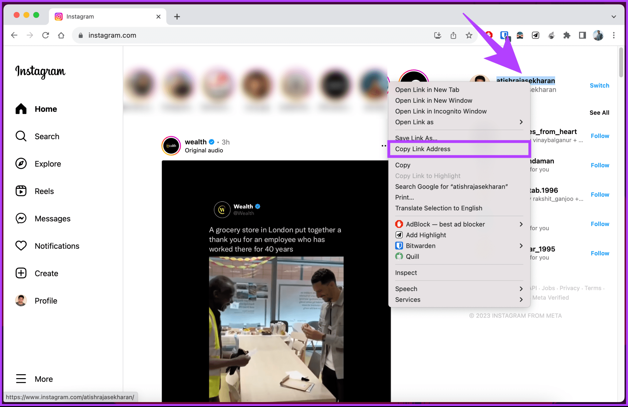 How to Share Your Instagram Profile Link - Guiding Tech