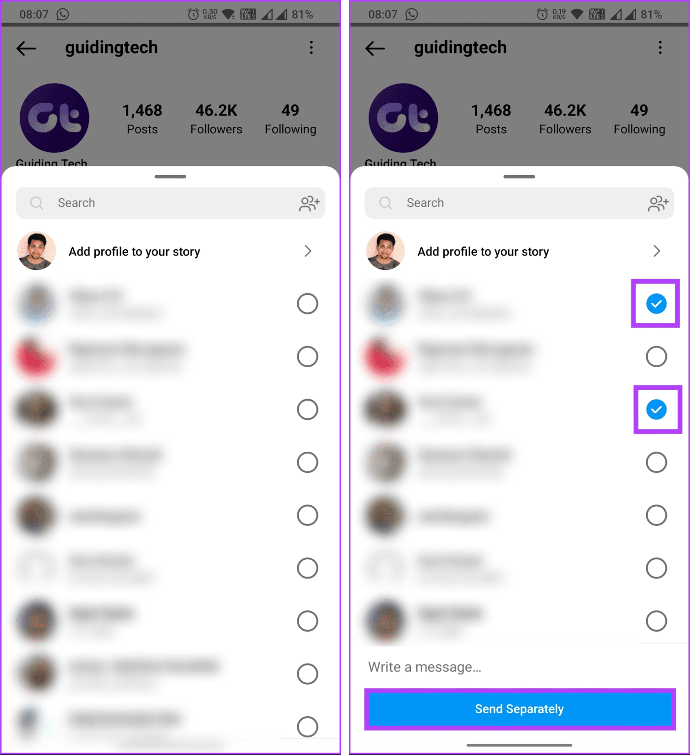 How to Share Your Instagram Profile Link - Guiding Tech