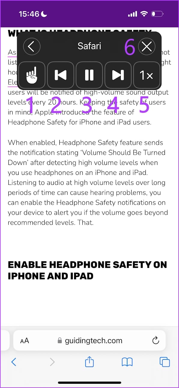 How to Read Aloud a Webpage on Safari on iPhone - Guiding Tech