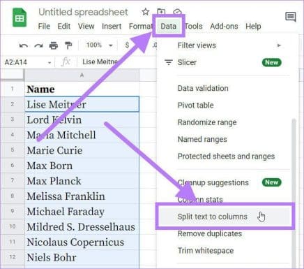 How to Use Split Text to Columns in Google Sheets - Guiding Tech